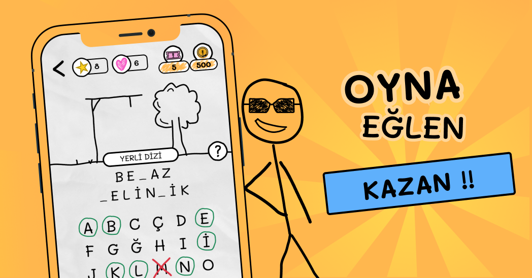 Online Adam Asmaca Oyunu Oyna - Ödüllü Online Oyun